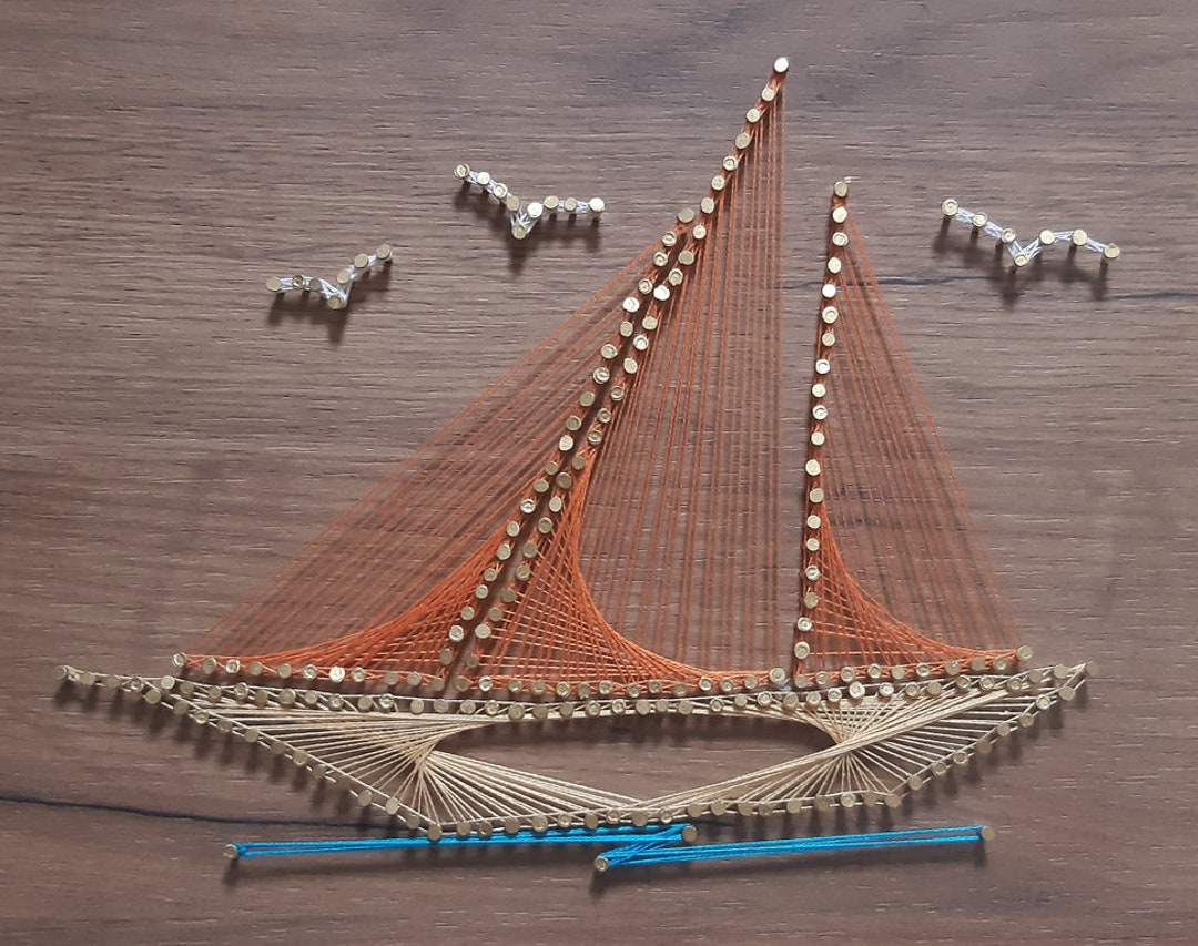 BOAT - String Art Template - Etsy
