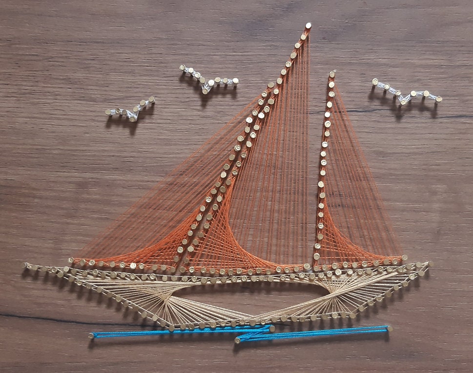 BOAT - String Art Template - Etsy