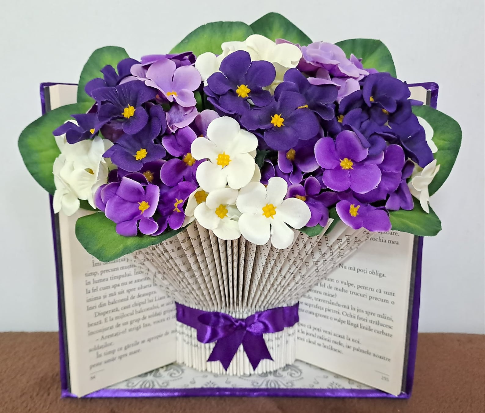 Step by Step Template for Book Folding - Bunch of Flowers - Etsy