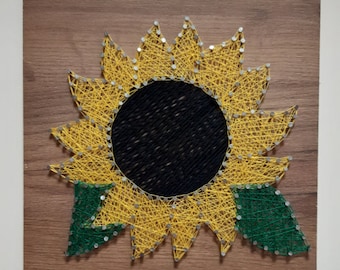 DIGITAL Sunflower String Art Template, Print File, Floral SVG File - Etsy