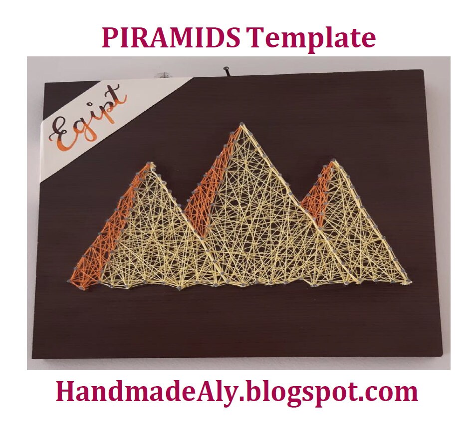 PYRAMIDS - String Art Template - Etsy