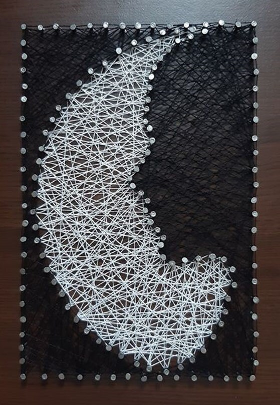 MOON PORTRAIT - String Art Template - Etsy