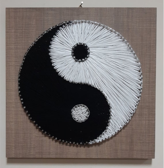 YIN & YANG String Art Template | Etsy