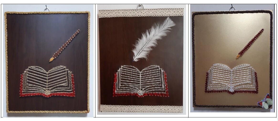 BOOK AND PEN - String Art Template - Etsy