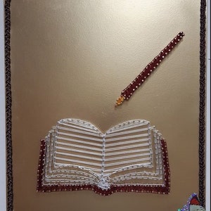 BOOK AND PEN String Art Template - Etsy