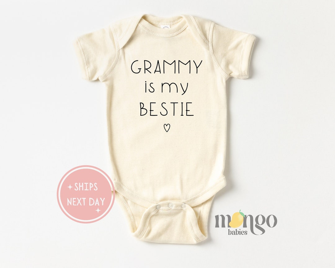 Grammy is My Bestie Baby Onesies® Brand Cute Baby Bodysuit Grandma's ...