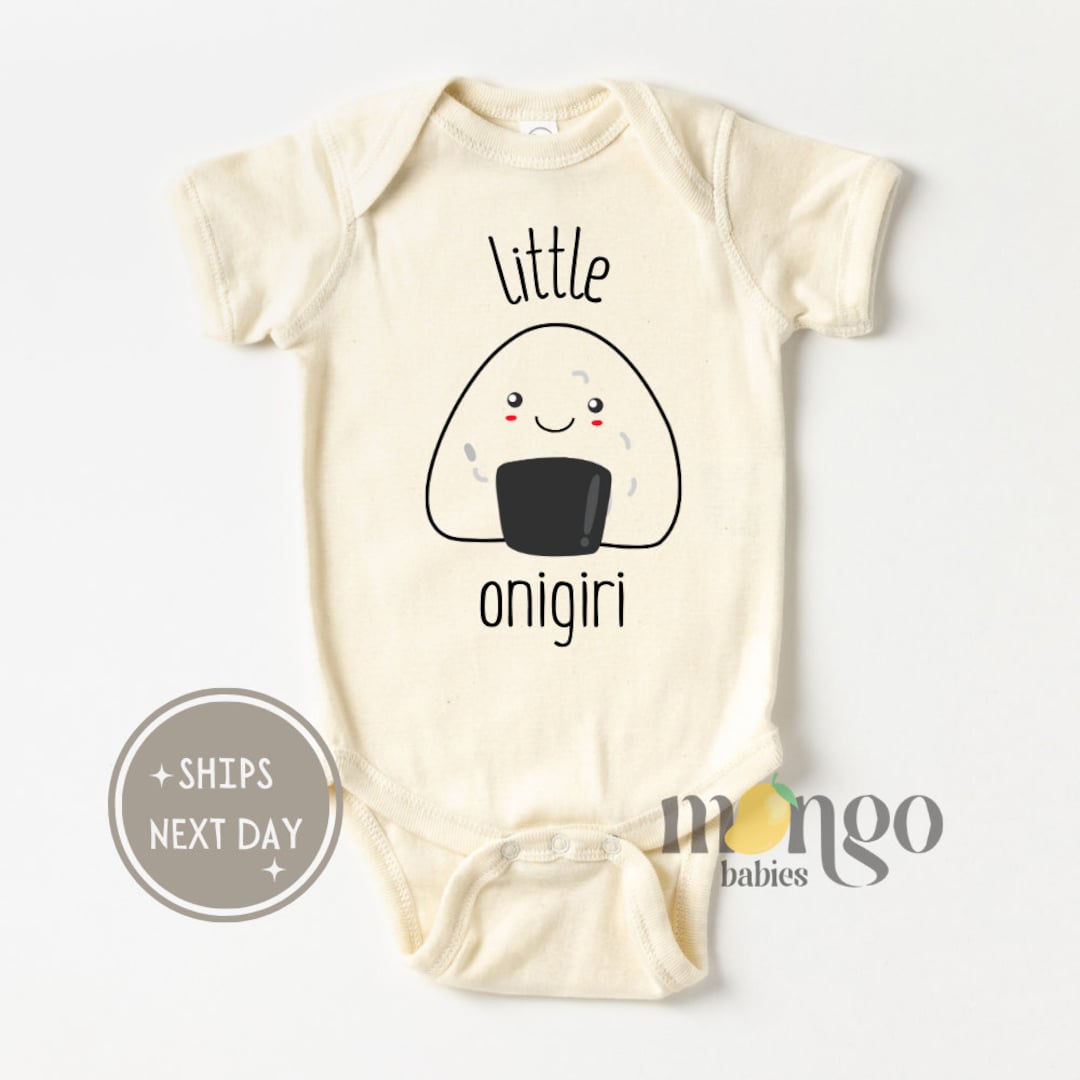 Cute Baby Onesies® Brand Little Onigiri Baby Announcement Baby Shower ...