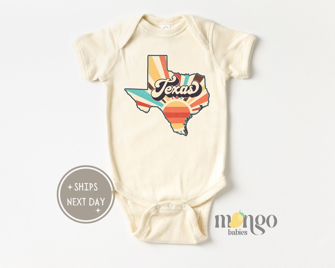 Texas Baby Onesies® Brand Loved Baby Long Distance State Organic Baby ...