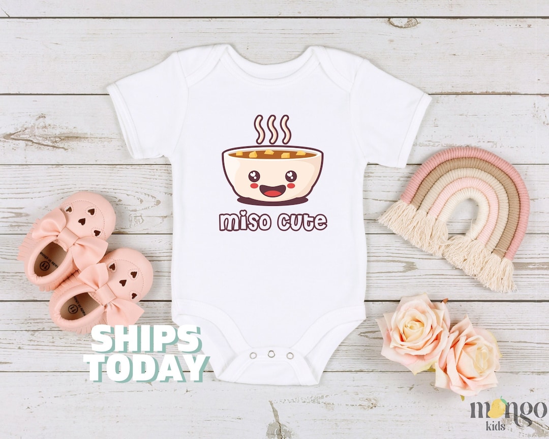 Miso Cute Onesie® Cute Miso Soup Baby Bodysuit Newborn Gift Baby Shower ...