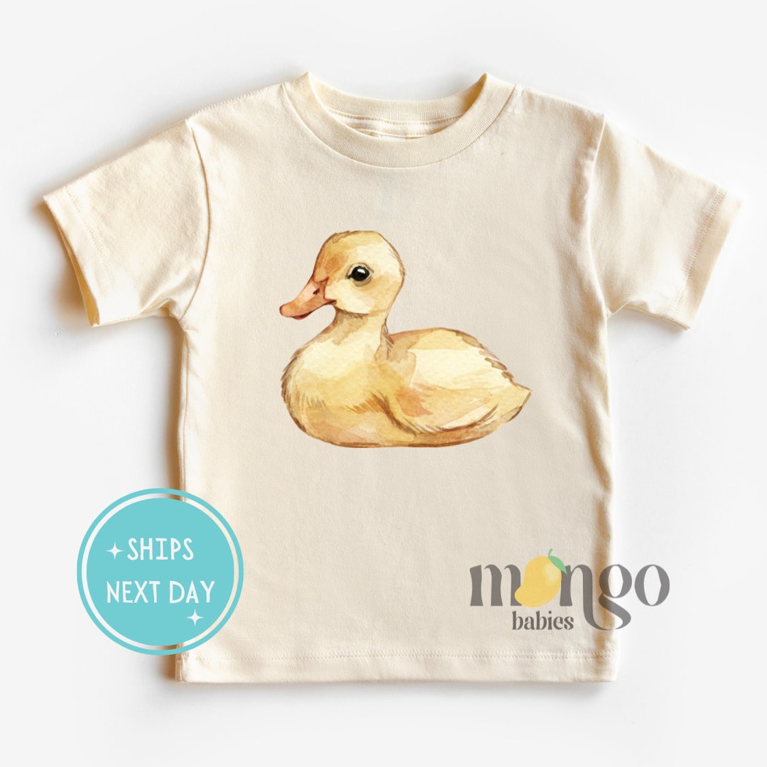 Duckling Shirt for Kids Animal Baby Clothes Vintage Duck Tshirt Cute ...