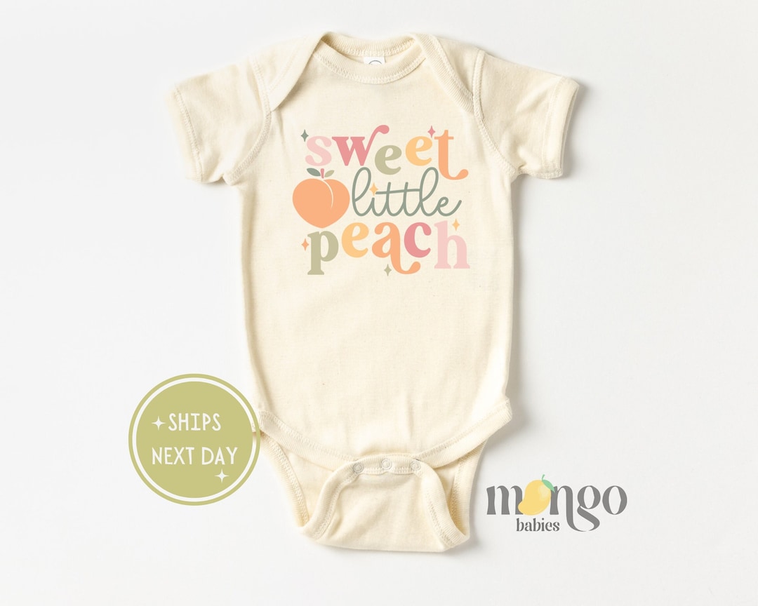 Sweet Little Peach Onesies® Brand Cute Funny Trendy Girl Clothes Food ...