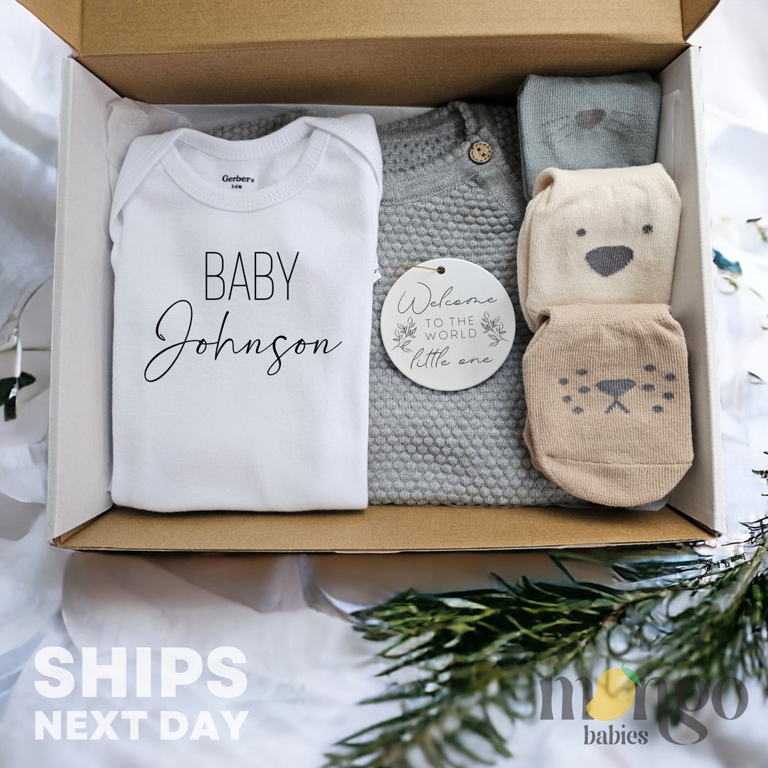 Baby Gift Set for Newborn Gift Ideas Set of Baby Bodysuit Sweater Set ...
