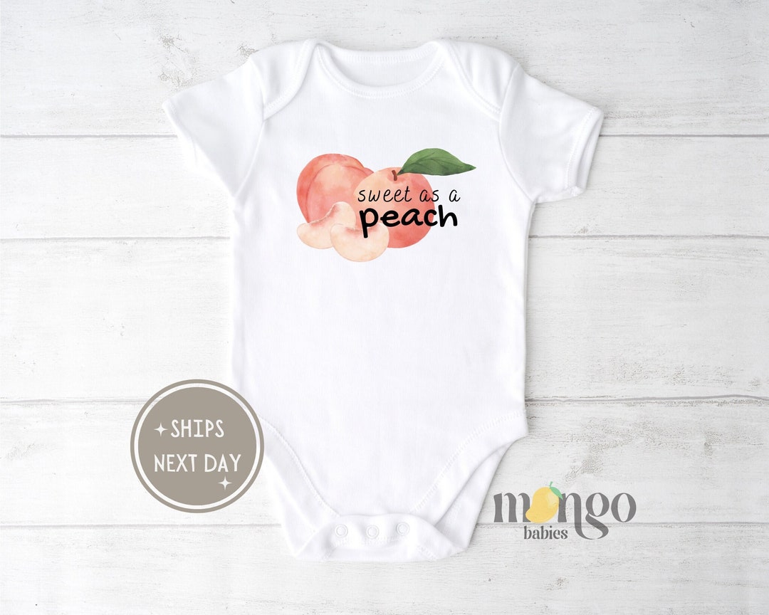 Sweet as a Peach Baby Onesie®, Fruit Baby Bodysuit, Cute Baby Clothes ...