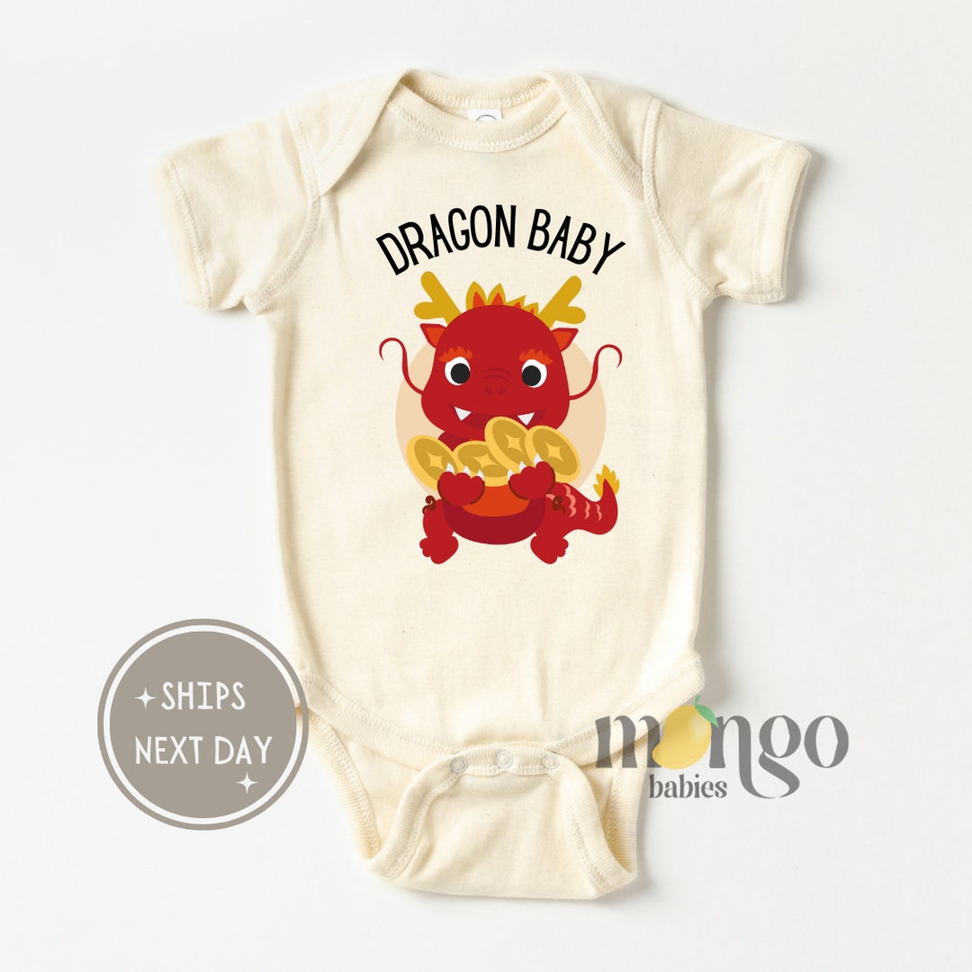 Cute Dragon Baby Onesies® Brand Cute Baby Announcement Baby Shower Gift ...