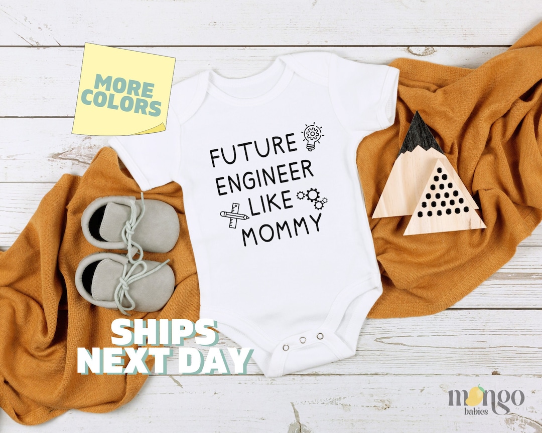 Future Engineer Like Mommy Baby Onesies® Brand Cute Engineer Baby Gift ...