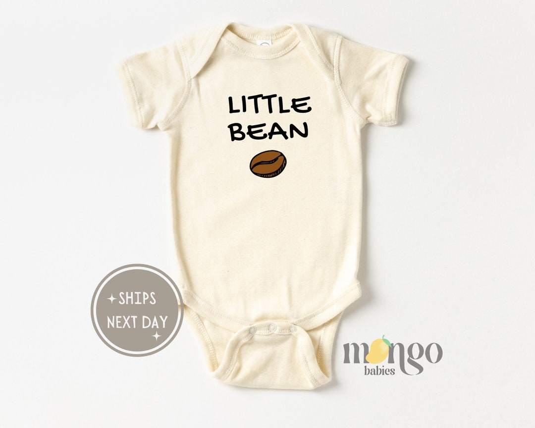 Little Bean Baby Onesies® Brand Cute Baby Bodysuit Coffee Cute Toddler ...