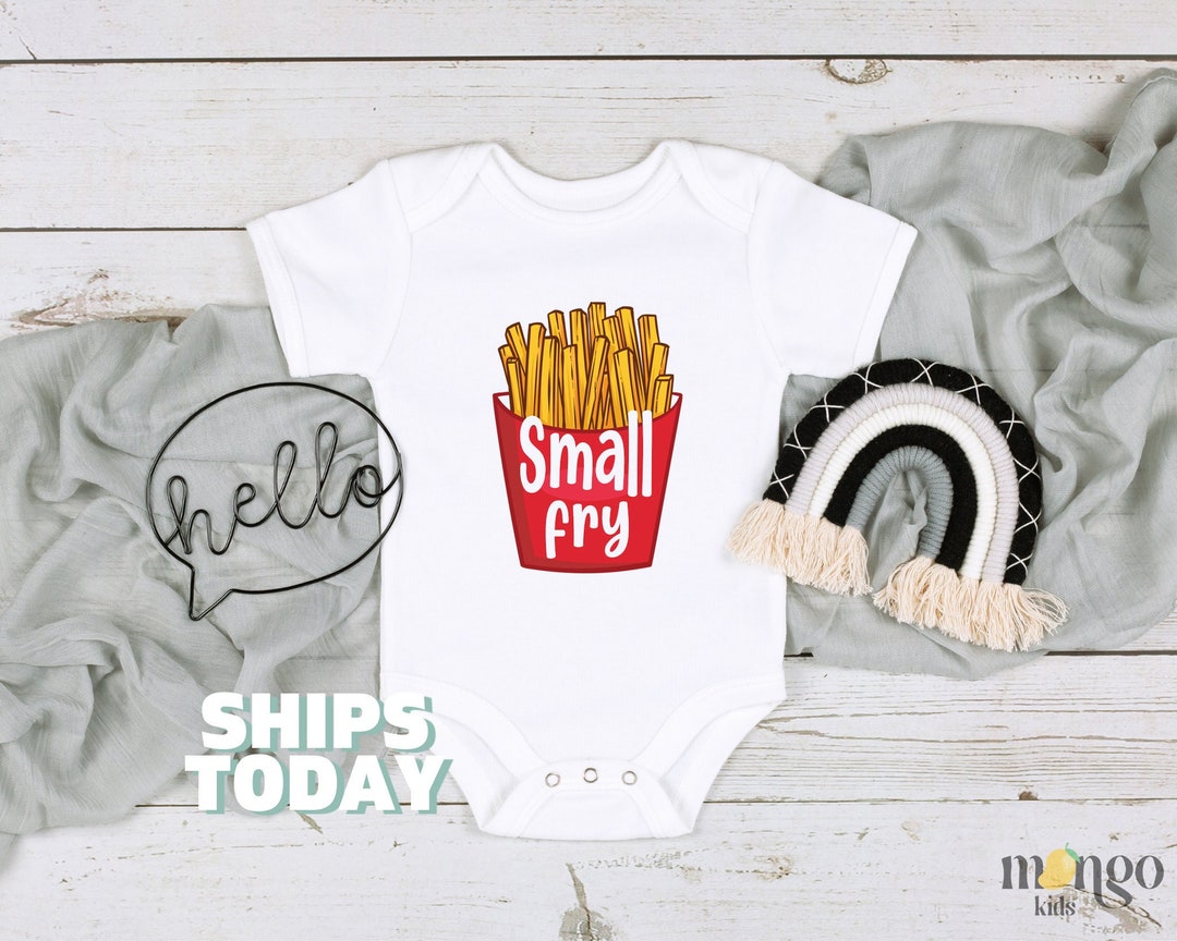 Small Fry Custom Baby Onesies® Brand Cute Fry Baby Bodysuit Cute French ...