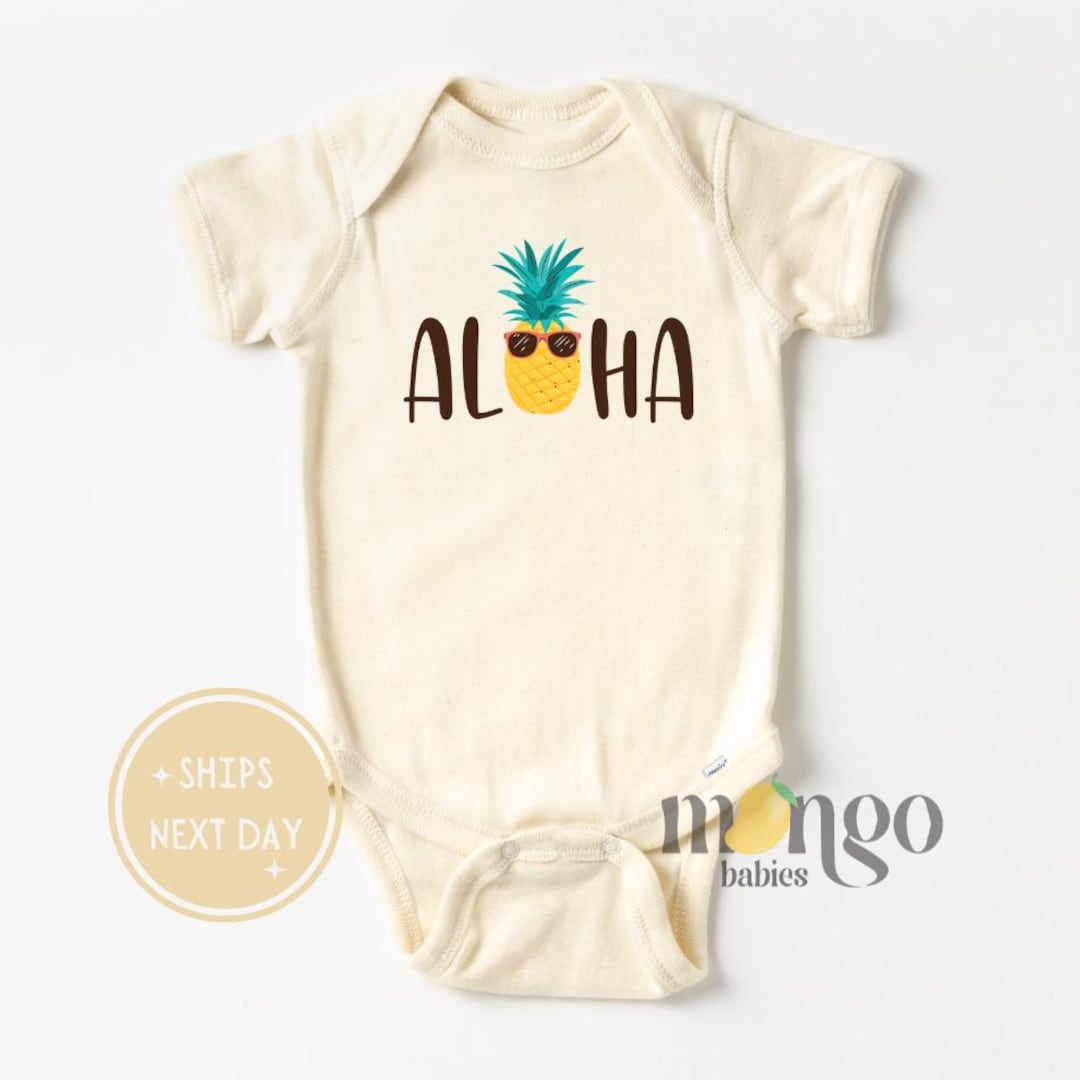 Aloha Baby Onesies® Brand Hawaii Baby Clothes Pineapple Bodysuit Funny ...