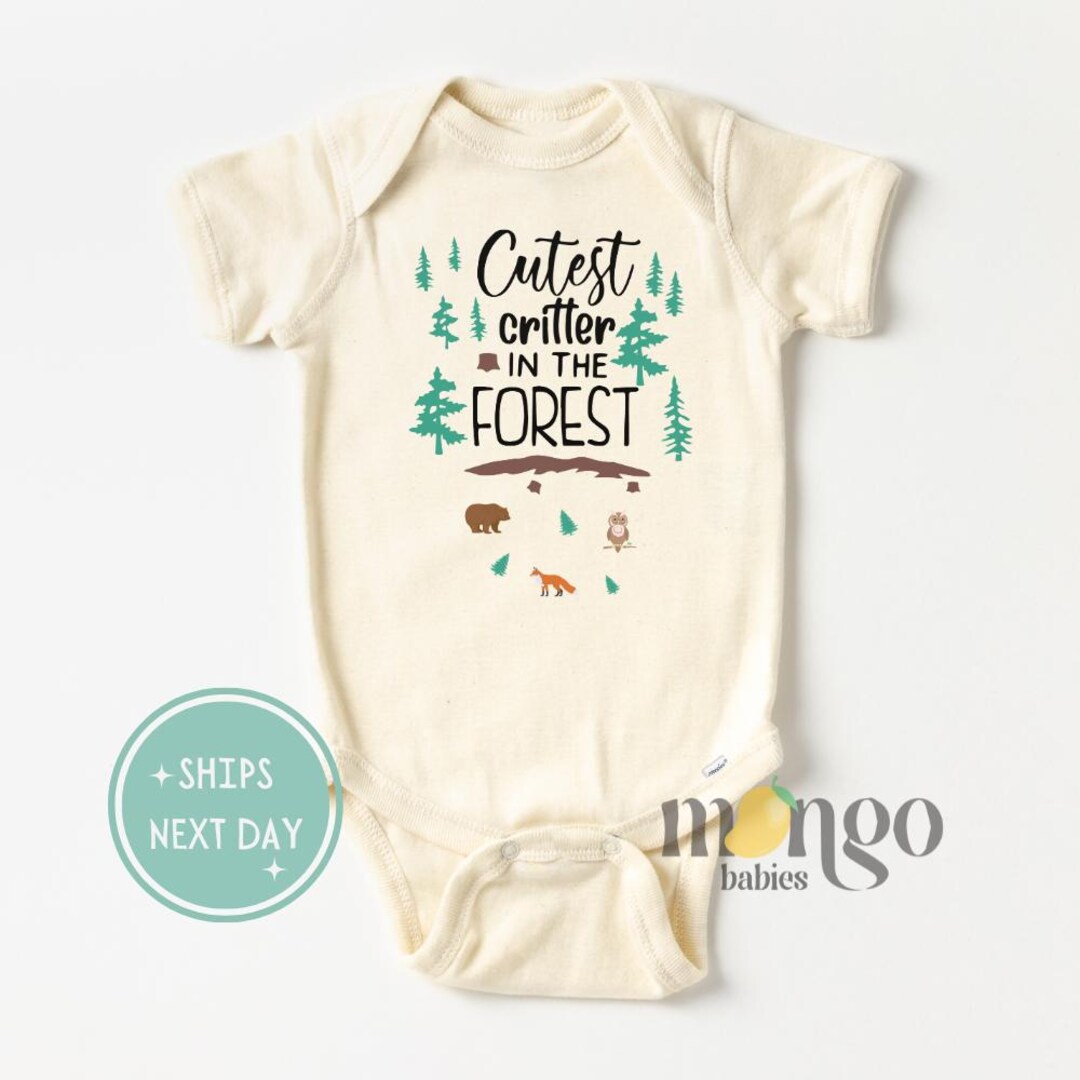 Cutest Critter in the Forest Baby Onesies® Brand Woodland Animals Baby ...