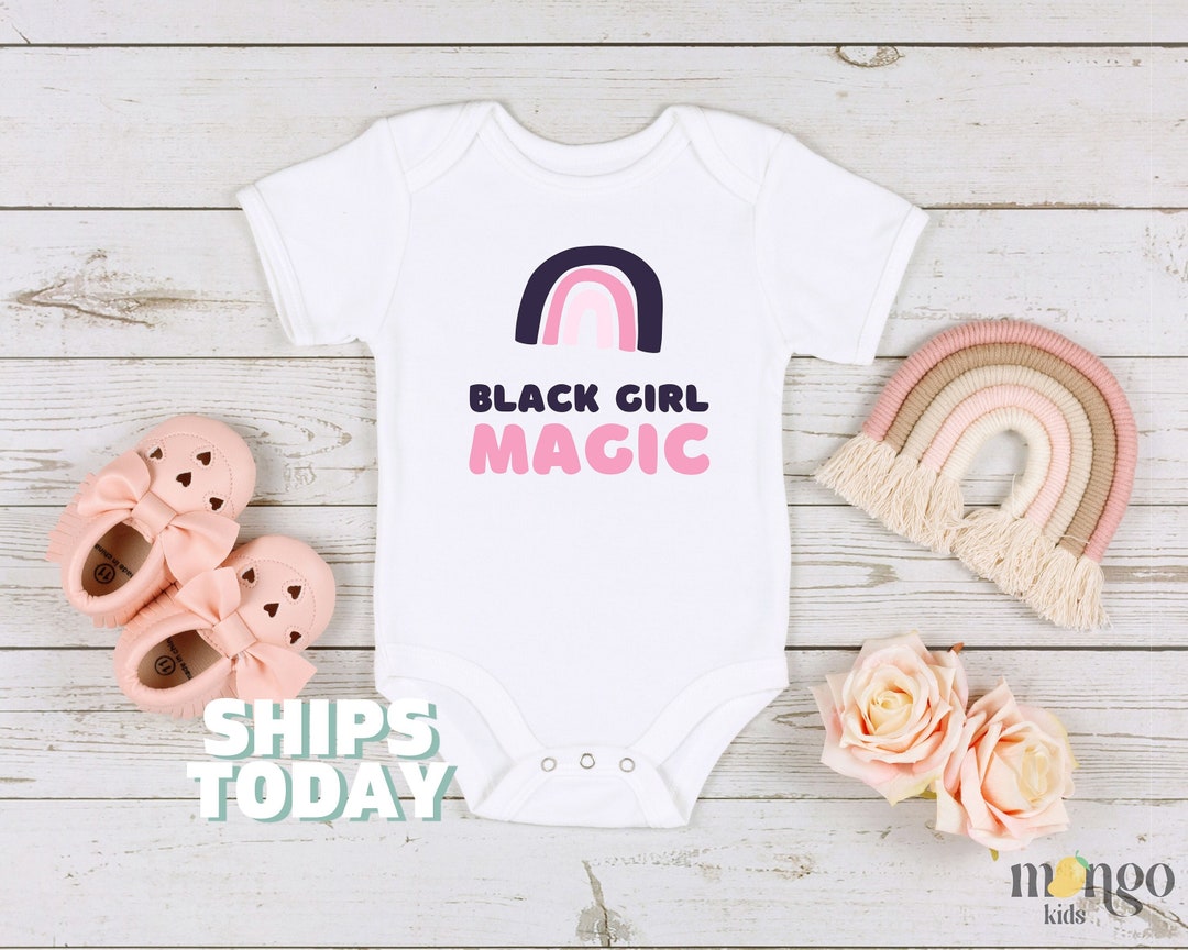 Black Girl Magic Onesies® Brandcute Baby Girl Bodysuit, BLM Baby Onesie ...