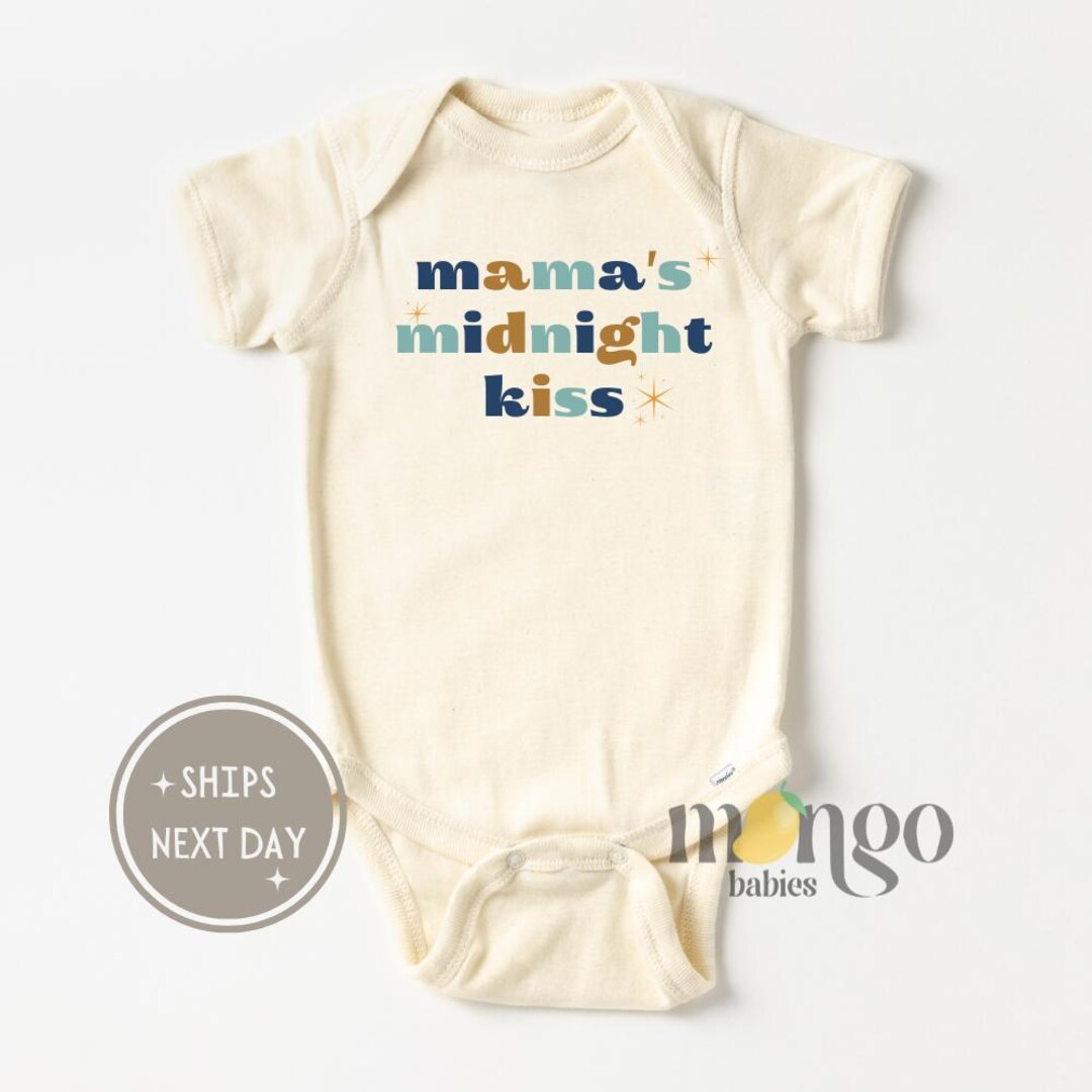 Mama's Midnight Kiss Baby Onesies® Brand Happy New Year Baby Shower ...