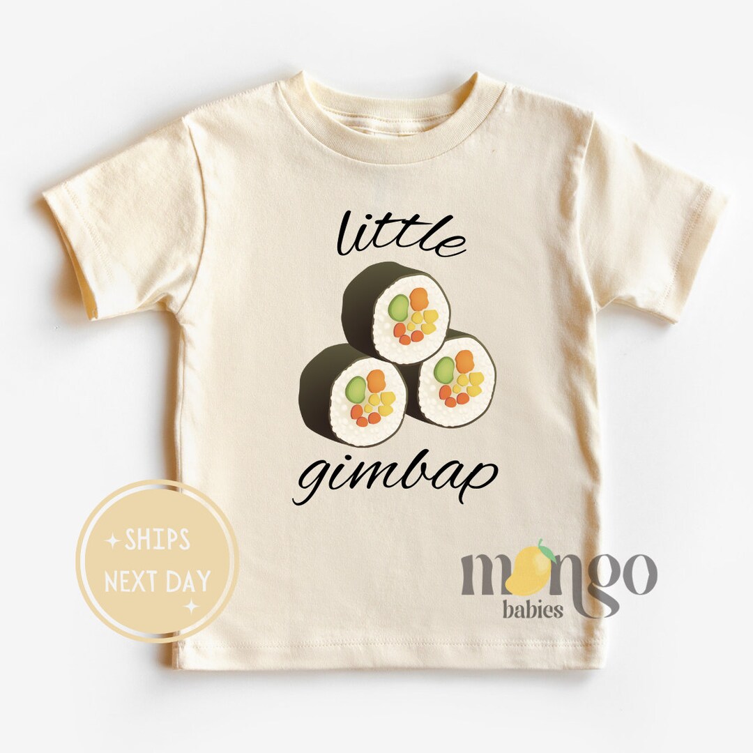 Cute Kimbap Tshirt Little Gimbap Baby Announcement Baby Shower Gift for ...