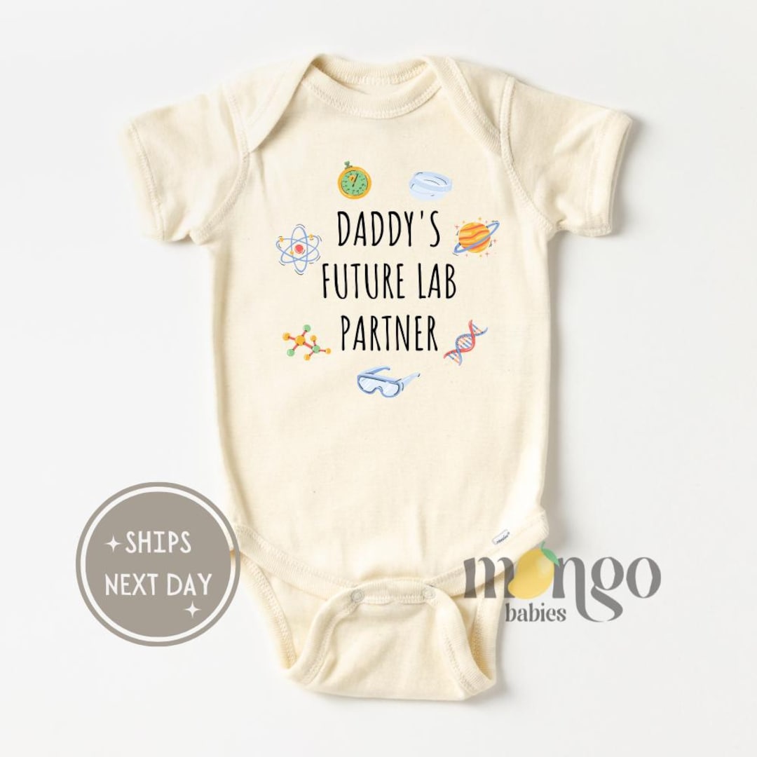 Daddy's Future Lab Partner Onesies® Brand Baby Shower Gifts for Girl ...