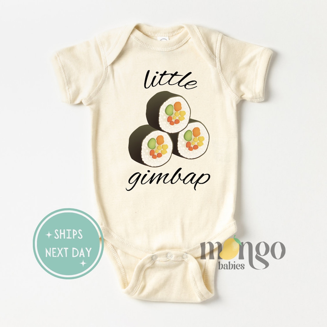 Cute Baby Onesies® Brand Little Gimbap Baby Announcement Baby Shower ...