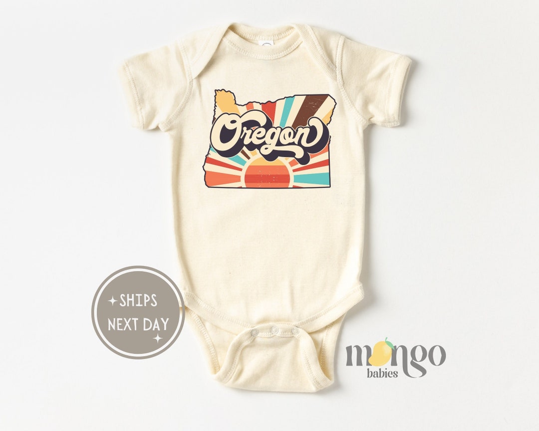 Oregon Baby Onesies® Brand Loved Baby Long Distance State Organic Baby ...