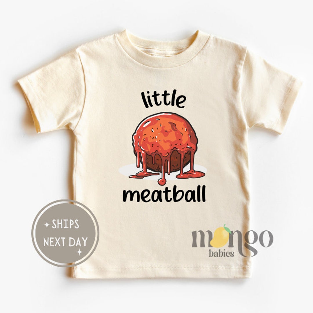 Cute Kids Tshirt Little Meatball Boy Tee Cute Baby Announcement Gift ...