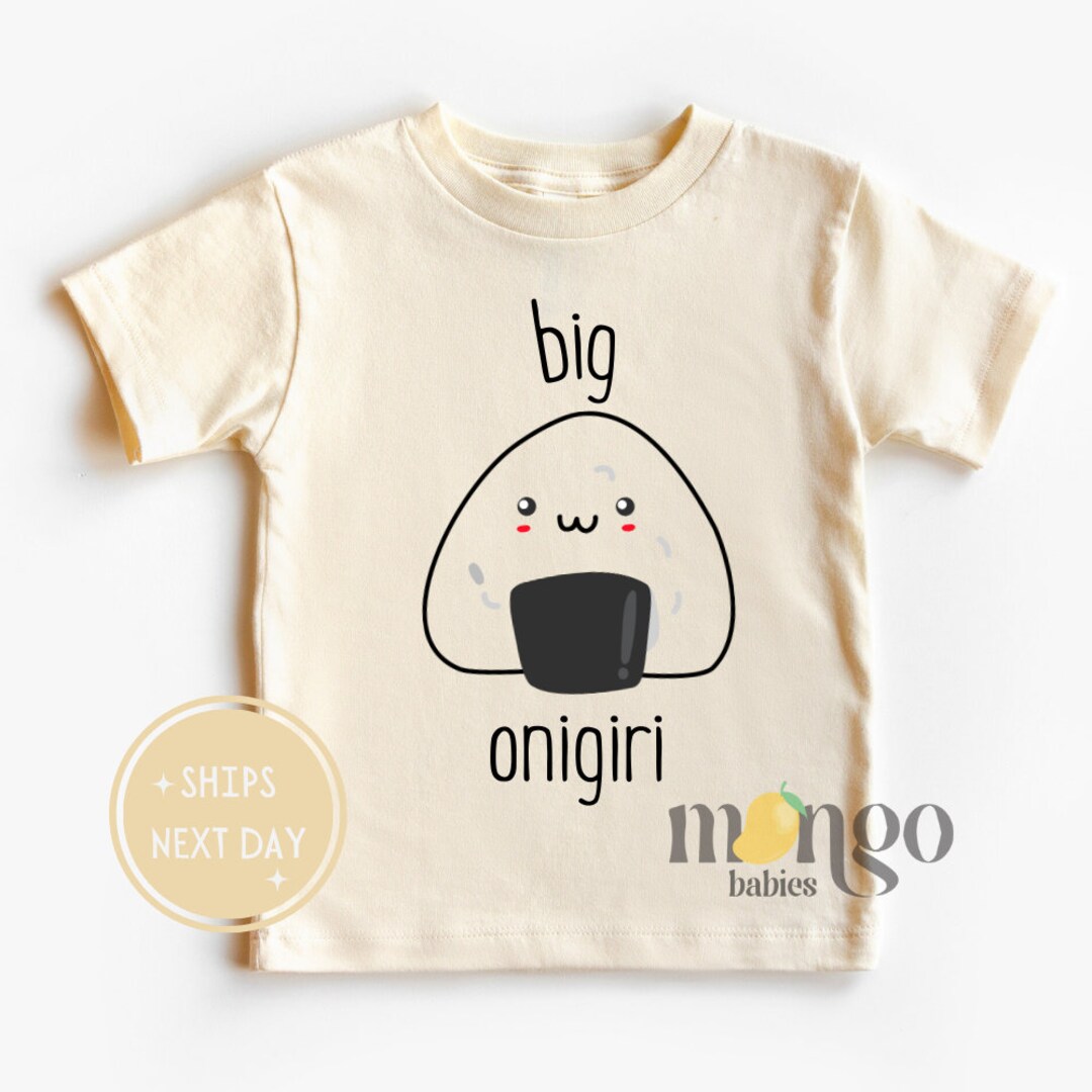 Cute Kids Tshirt Big Onigiri Baby Announcement Baby Shower Gift for ...