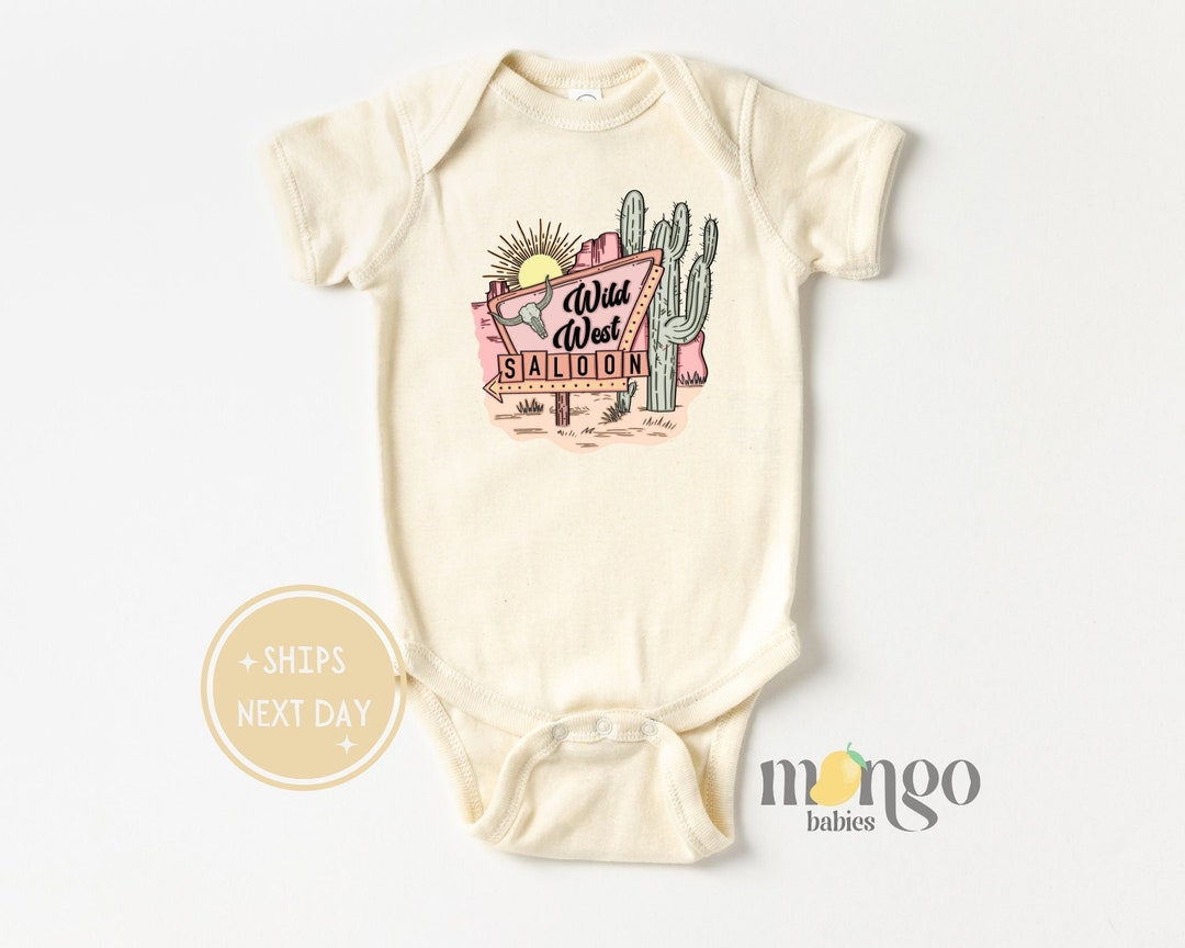 Wild West Saloon Baby Onesies® Brand Cowboy Toddler Tshirt Baby Shower ...