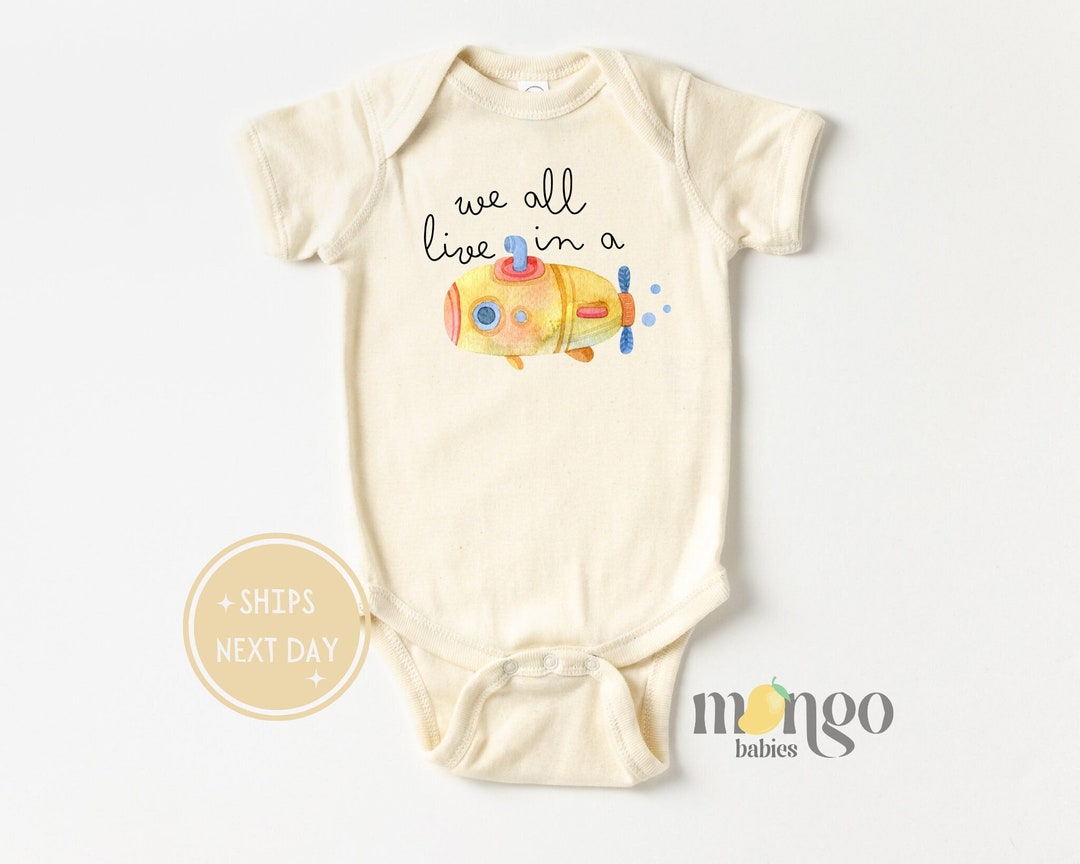 Submarine Baby Bodysuit, Ocean Theme, Beach Baby Shower Gift - Etsy