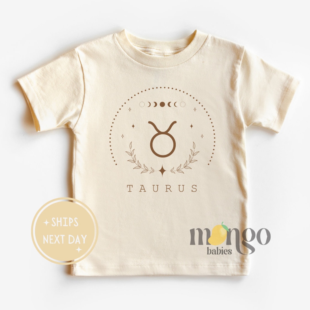 Cute Taurus Tee Girls Boys Taurus Baby Shower Gift Taurus Tshirt for ...