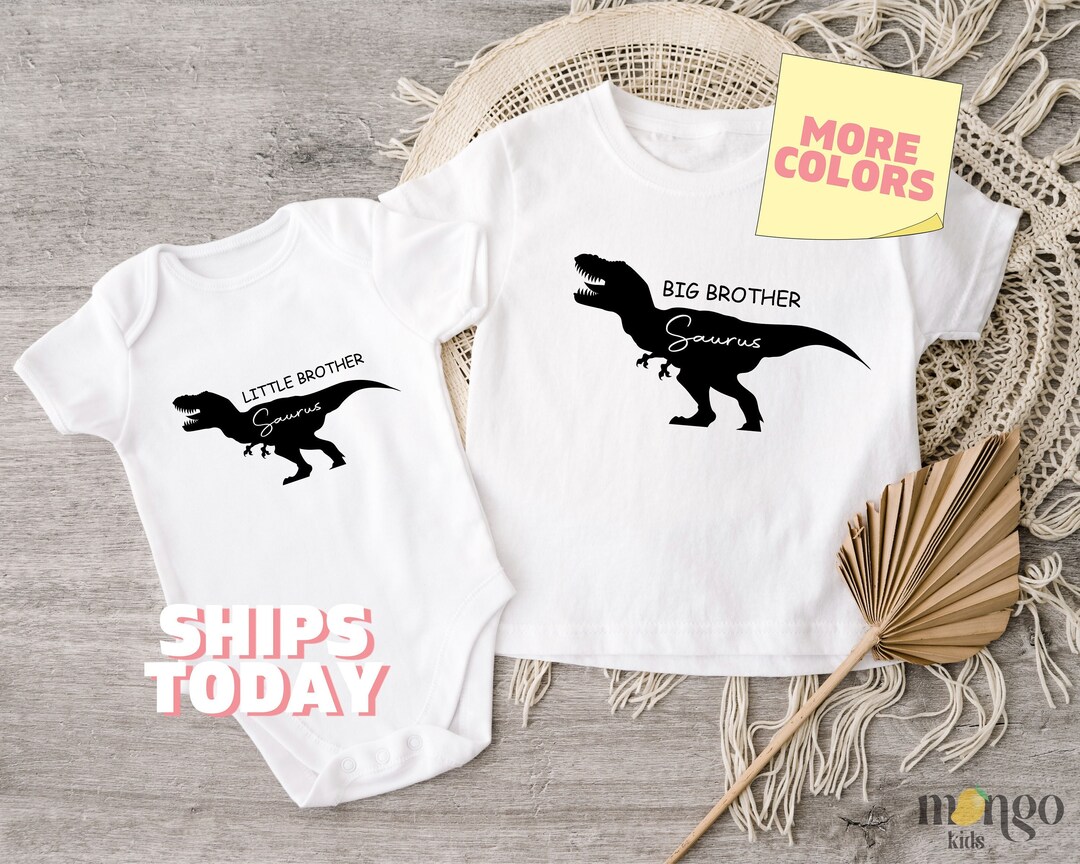 Little Brother Little Brother Saurus Shirt, Big and Little Brother ...