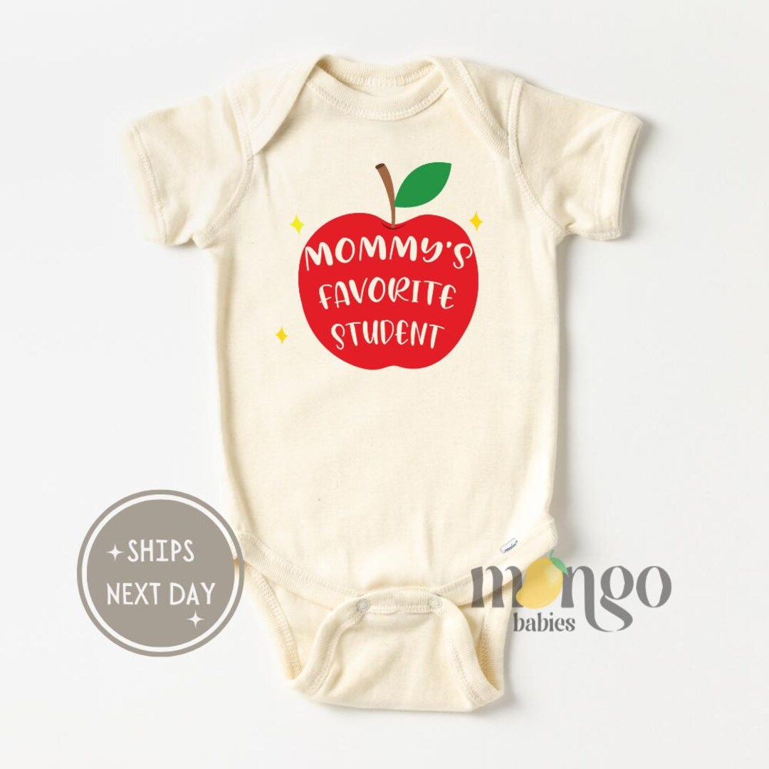 Teacher Baby Onesies® Mommy's Favorite Student Bodysuit Educator Baby ...