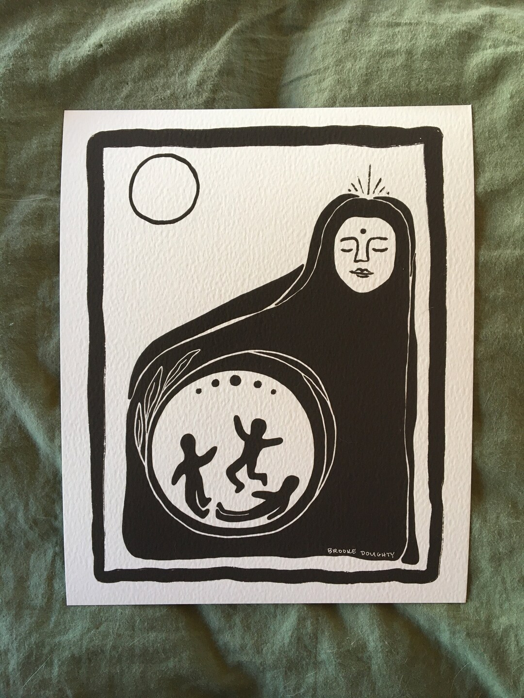 In the Womb of the Holy Mother Print - Etsy
