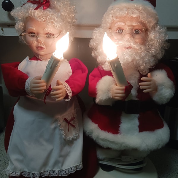 Mr and Mrs Claus Animated - Etsy