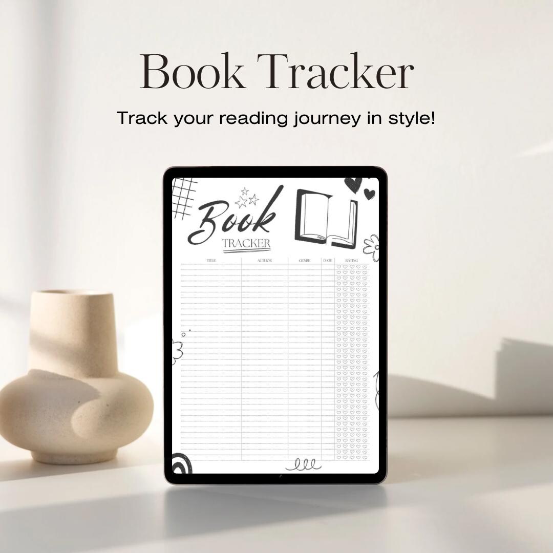 Book Tracker | Reading Log - Printable & Digital Download - Etsy