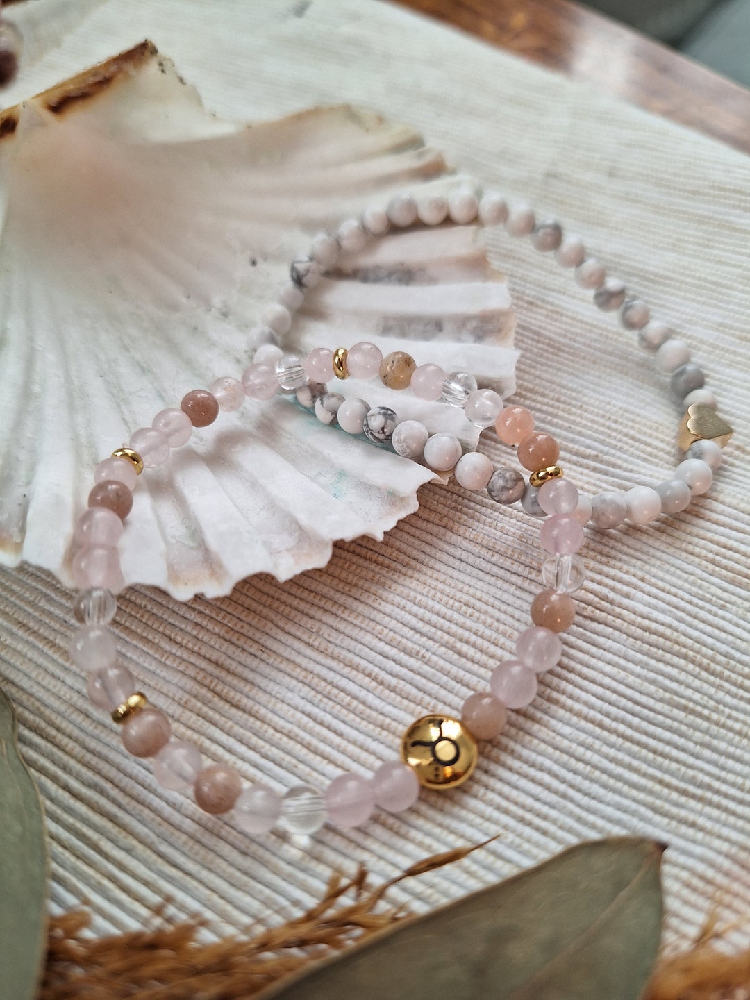 Gemstone Bracelet Zodiac Sign Heart - Etsy