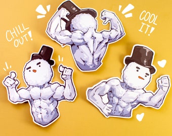 Muscular Cartoon - Etsy