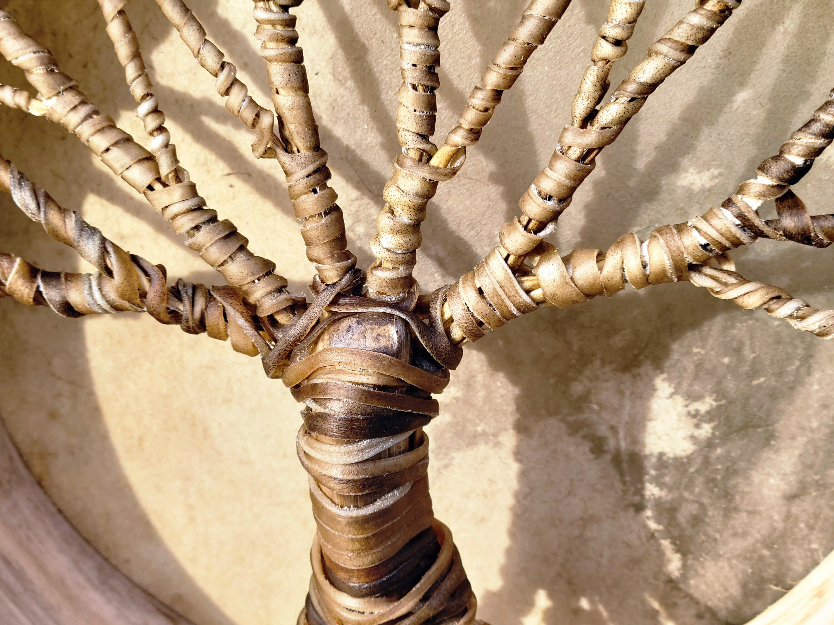 Shamanic Tree of Life Drum 13 Elk Rawhide Skin, Elk Rawhide Handle ...