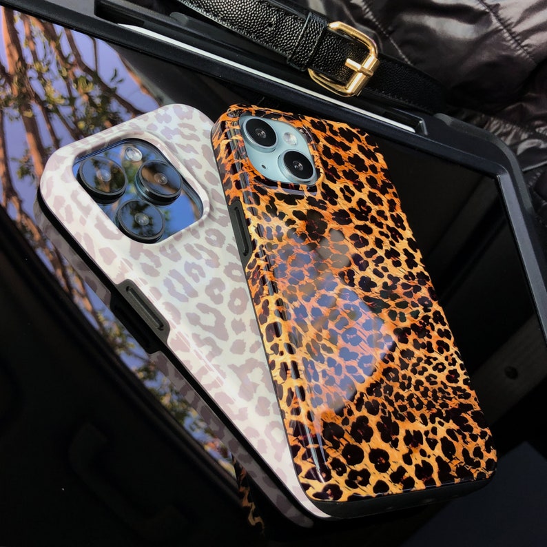 Exotic Leopard Animal Print Phone Case iPhone 15, 15 Plus, 15 Pro, 15 Pro Max, 14, 13, 12, 11, X ...