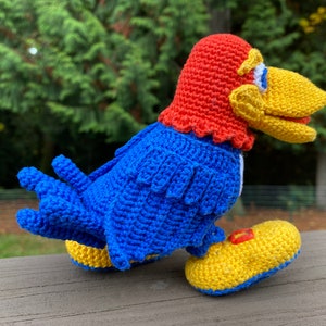 KU Jayhawk Crochet Pattern: Amigurumi Mascot (PDF Pattern) - Etsy