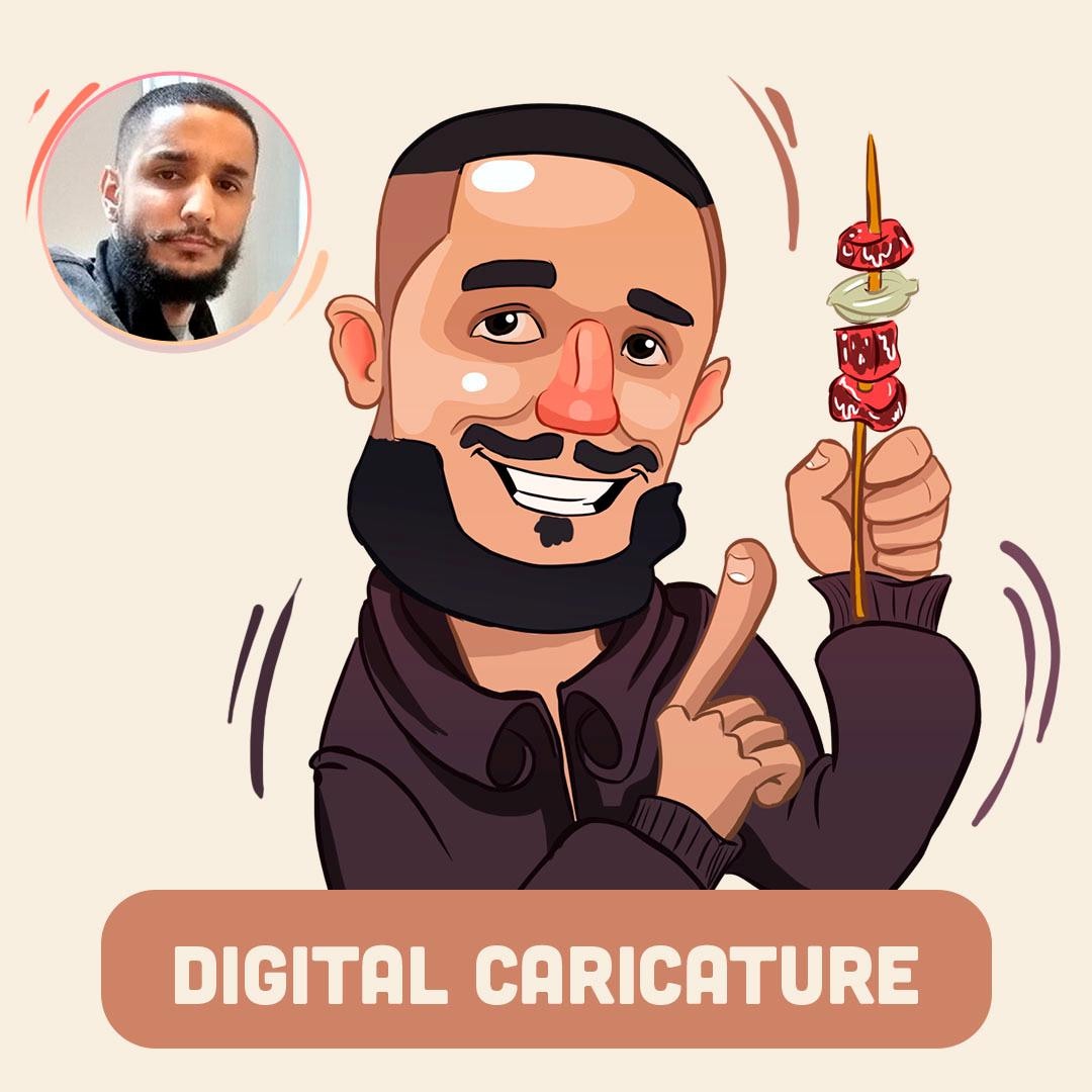 Caricature Digital Art – Get a Fun Digital Caricature of Yourself ...