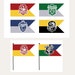 Printable Hogwar House Party Flags Logo School of Witchcraft and ...