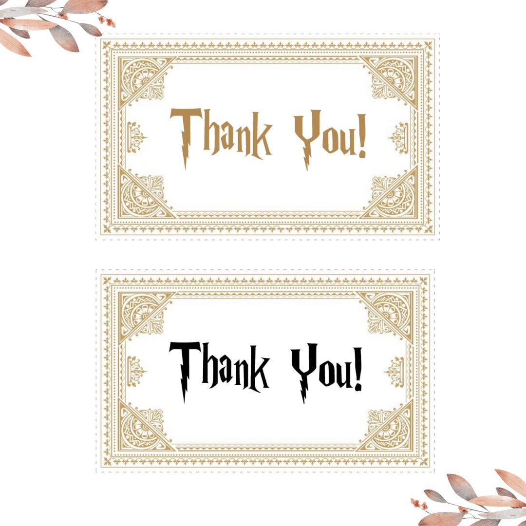 Printable Magical Thank You Card Instant Download PDF for Any Occasion ...