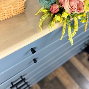 Modern Slate Blue Dresser, Changing Table, Childrens Furniture, Bedroom ...