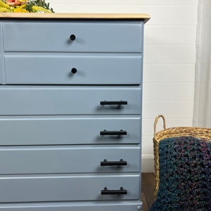 Modern Slate Blue Dresser, Changing Table, Childrens Furniture, Bedroom ...