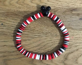 Mickey Mouse Heishi Bracelet - Etsy